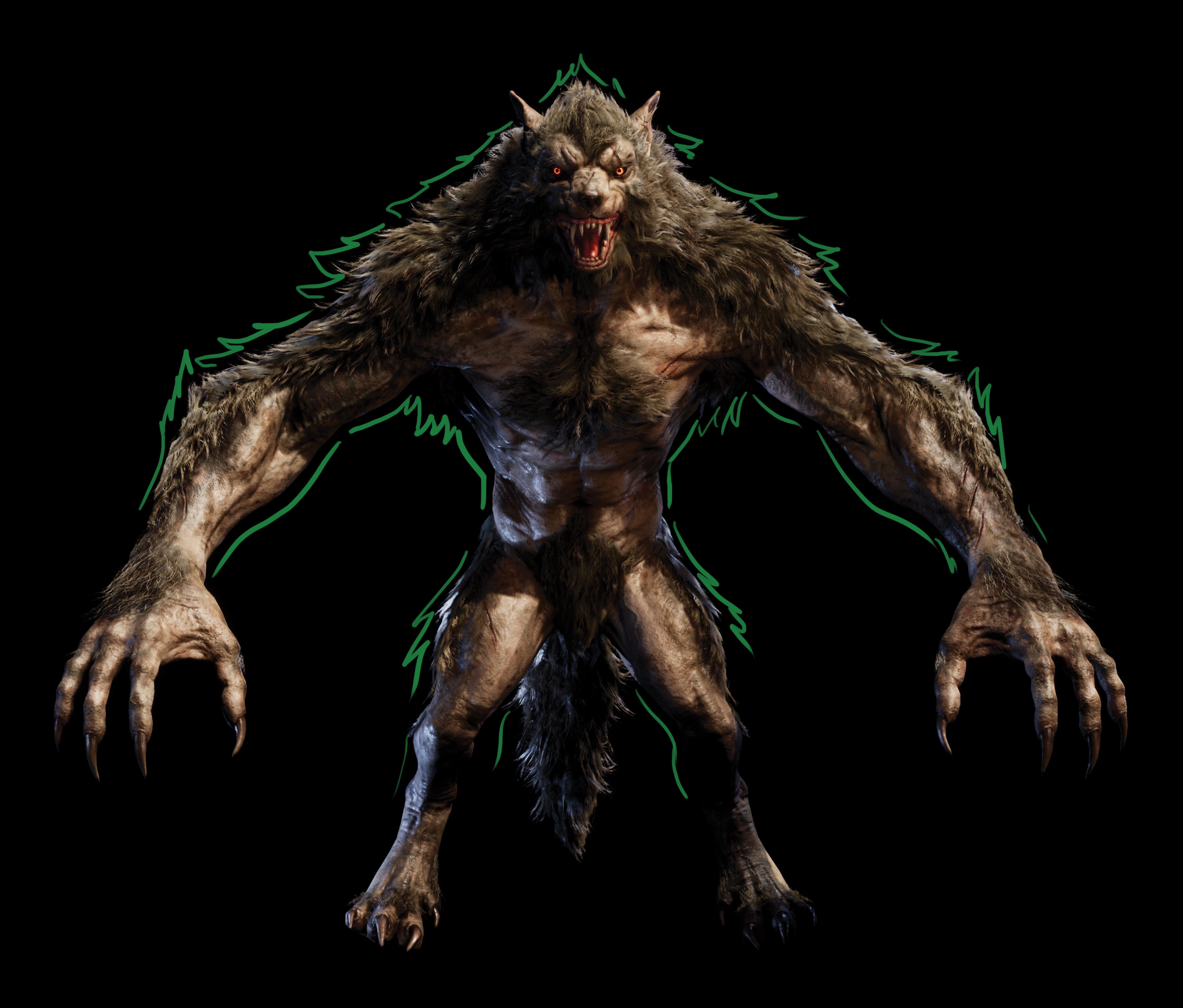 How to create a 3D werewolf in Unreal Engine